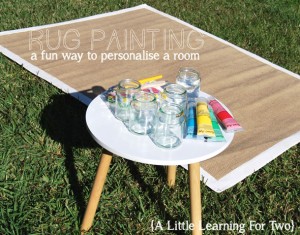 Art Projects for Kids: Rug Painting - Childhood101