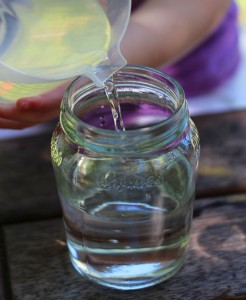 Science for Kids: Oil, Water & Detergent Experiment