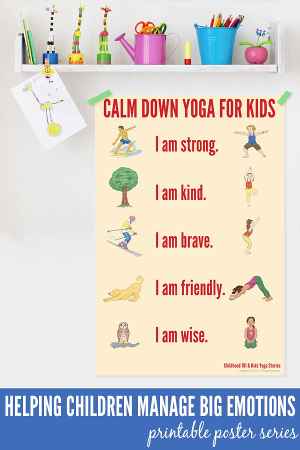 Calm Down Yoga Routine For Kids Printable Calm Down Yoga Routine For Kids Printable