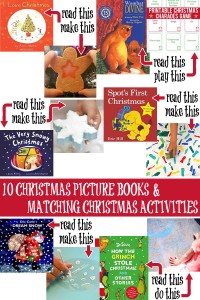 10 Christmas Picture Books with Matching Activities