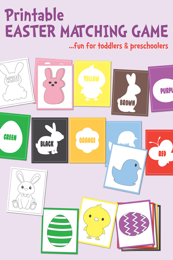 Printable Easter Matching Game Fun For Toddlers Preschoolers