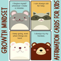 55 Powerful Mindful Affirmations for Kids: Printable Cards