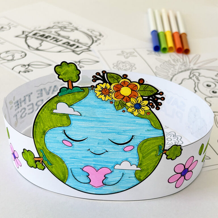 Earth Day Headband Craft for Kids