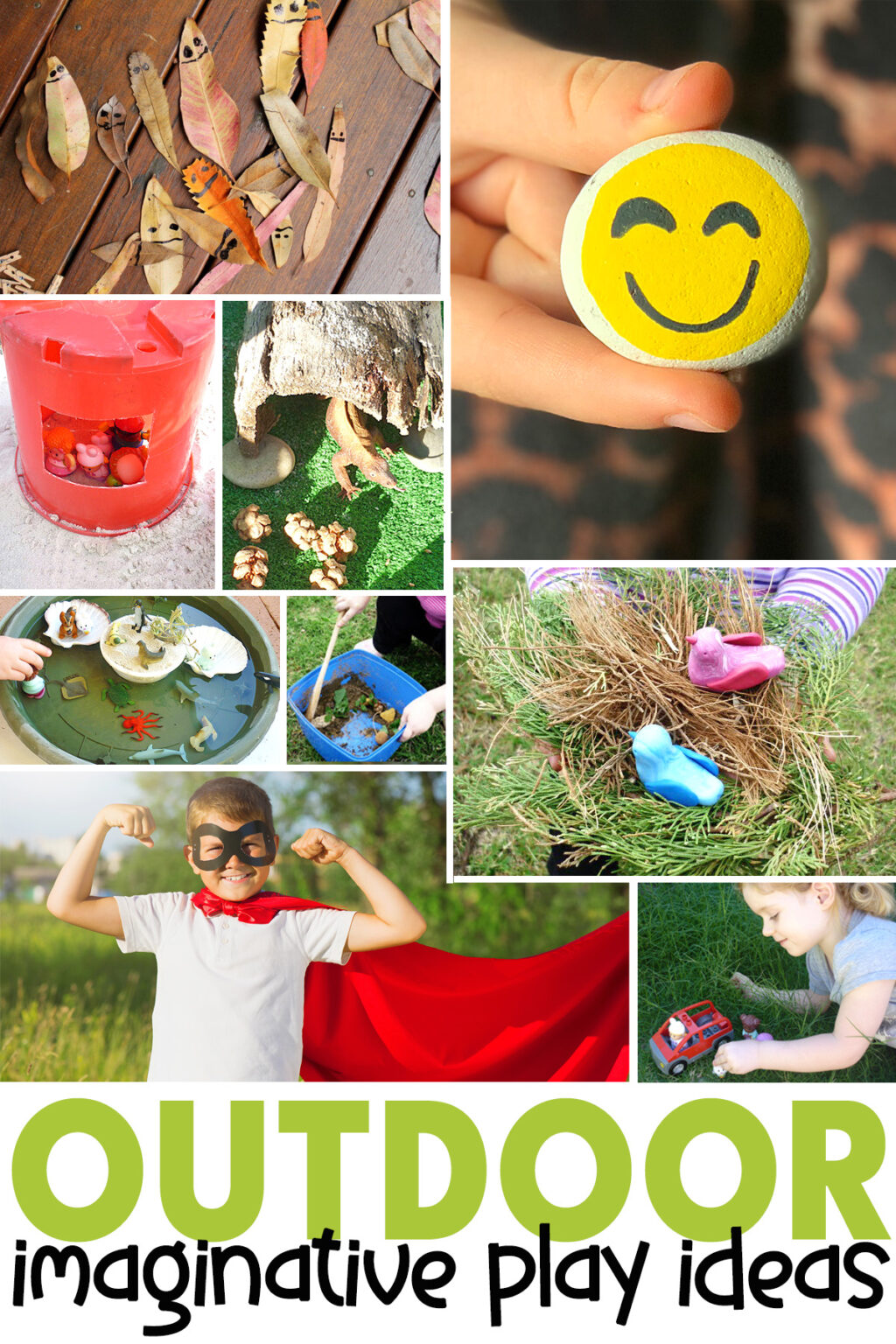 101 Fun Things To Do Outside: Free Outdoor Play Poster