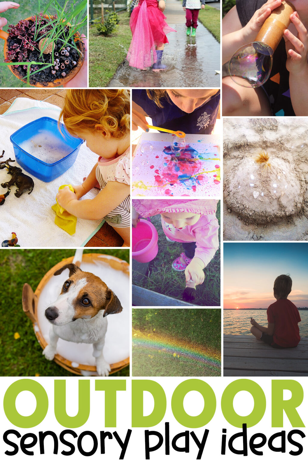 101 Fun Things To Do Outside: Free Outdoor Play Poster