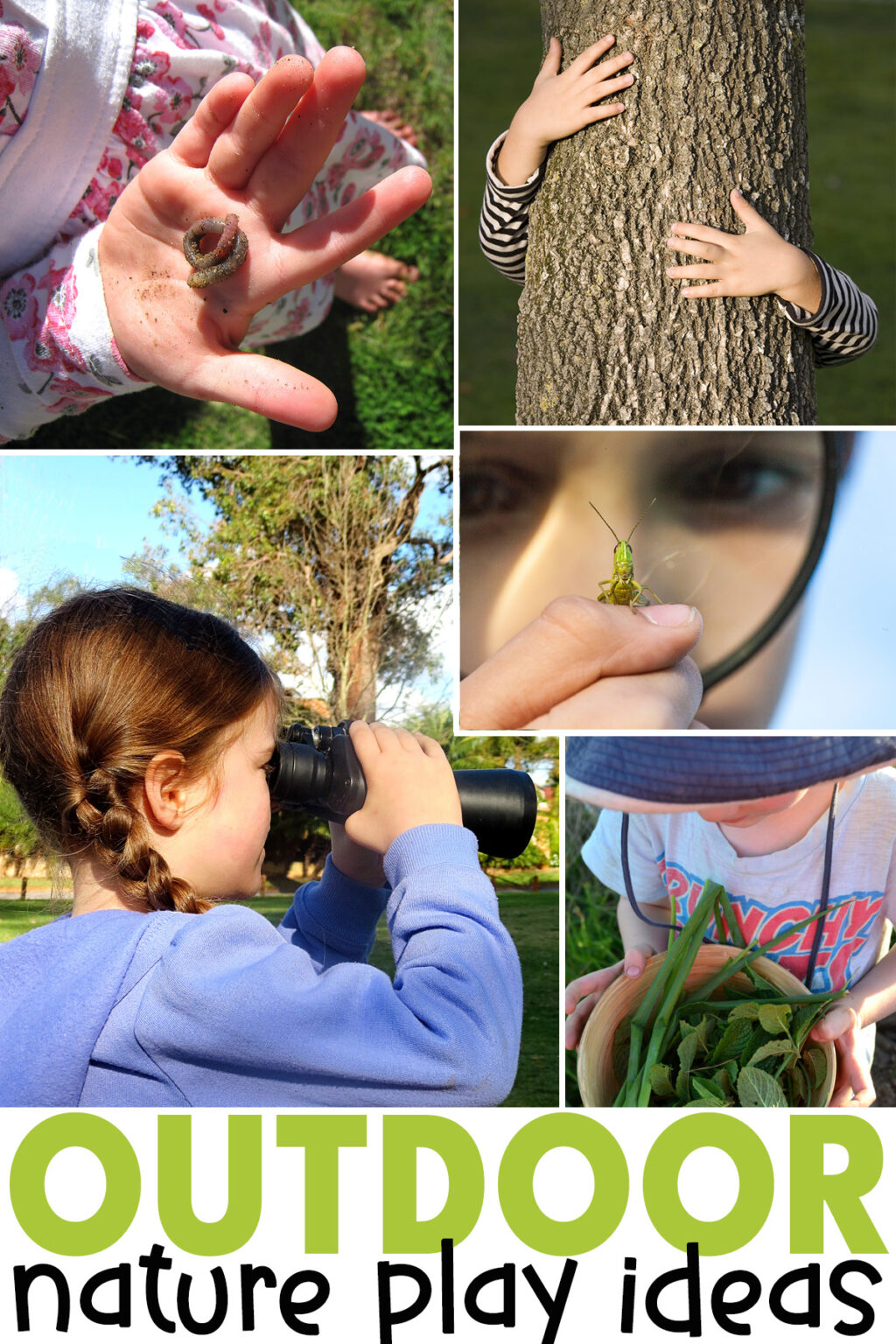 101 Fun Things To Do Outside: Free Outdoor Play Poster