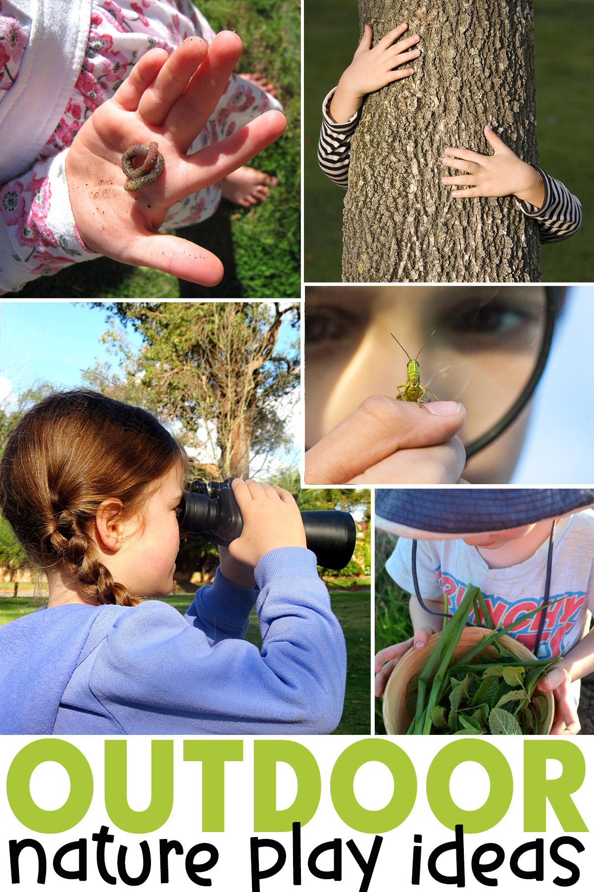 101 Fun Things To Do Outside: Free Outdoor Play Poster